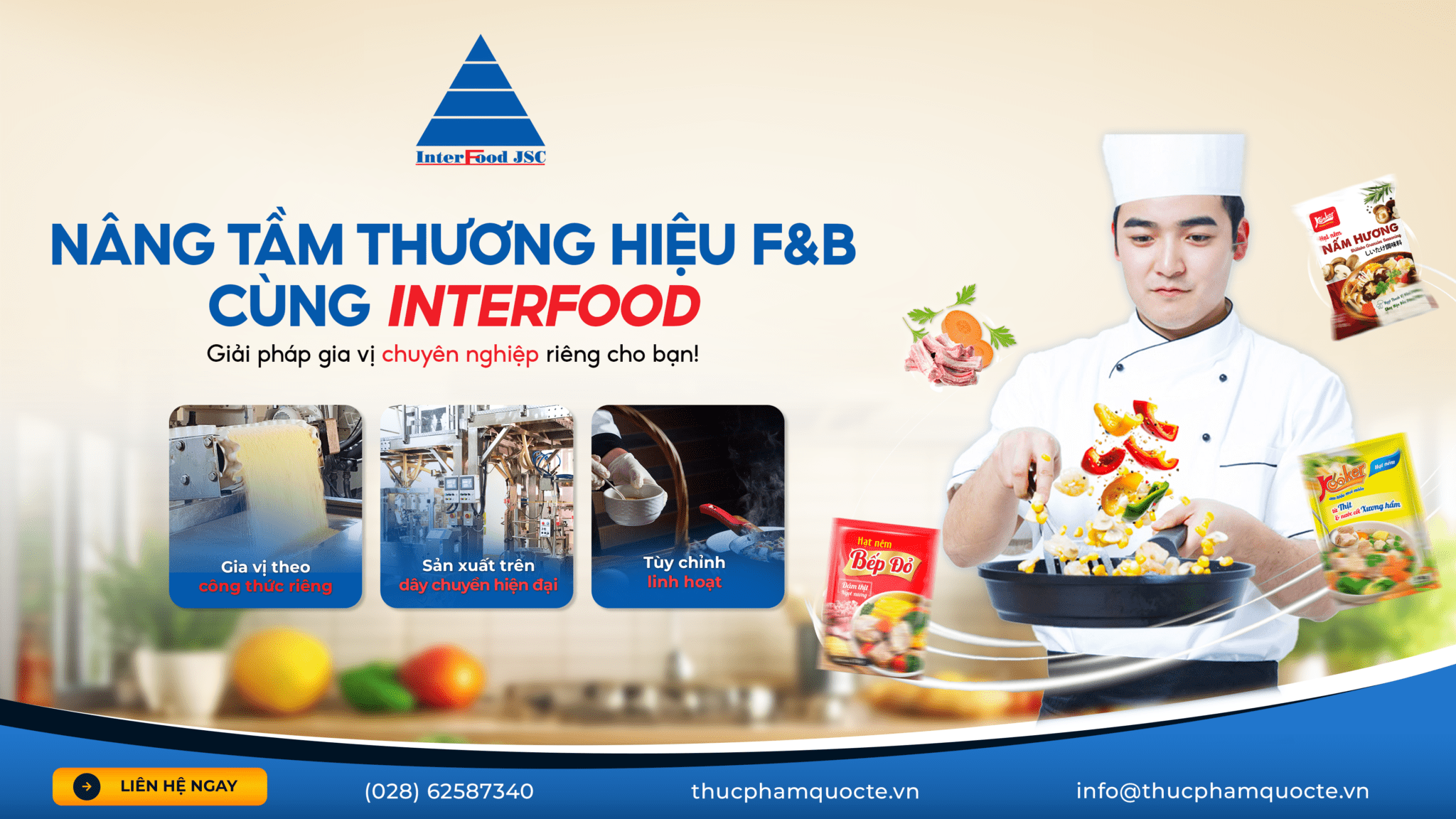 Gia Vị F&B – Giải Pháp Gia Vị Chuyên Nghiệp Của InterFood - Thực Phẩm Quốc Tế